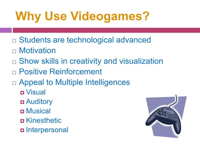Video games in schools | PPTX