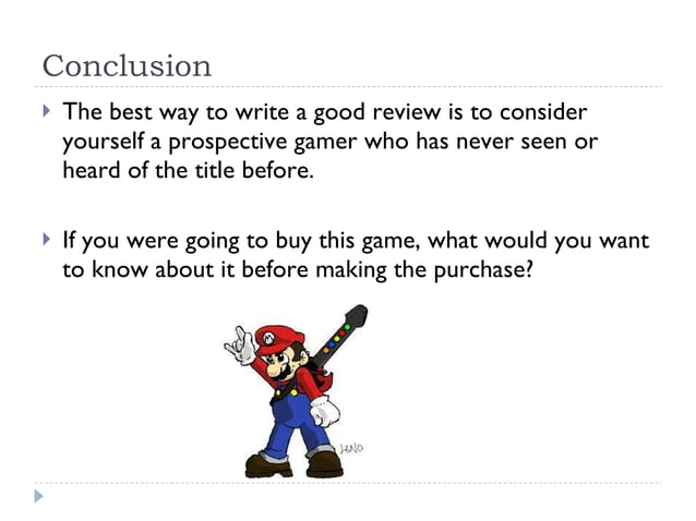 Video games Review writing | PPT