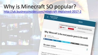 Video games minecraft 02 03 18 lesson 5 why is it successful | PPT