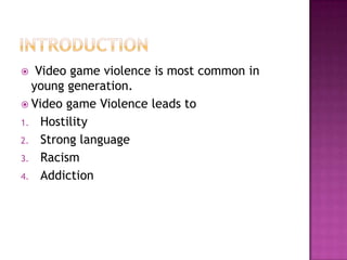 Video game violence | PPT