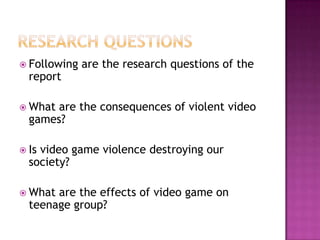 Video game violence | PPT