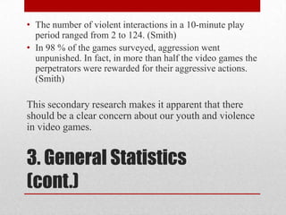 Video game violence and our youth by Andy Yost | PPTX