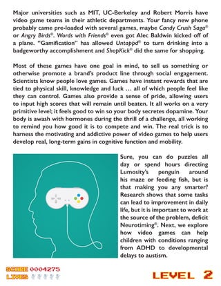 Video Games and Your Brain | PDF