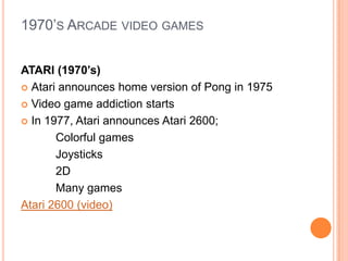 History of Video Games | PPT