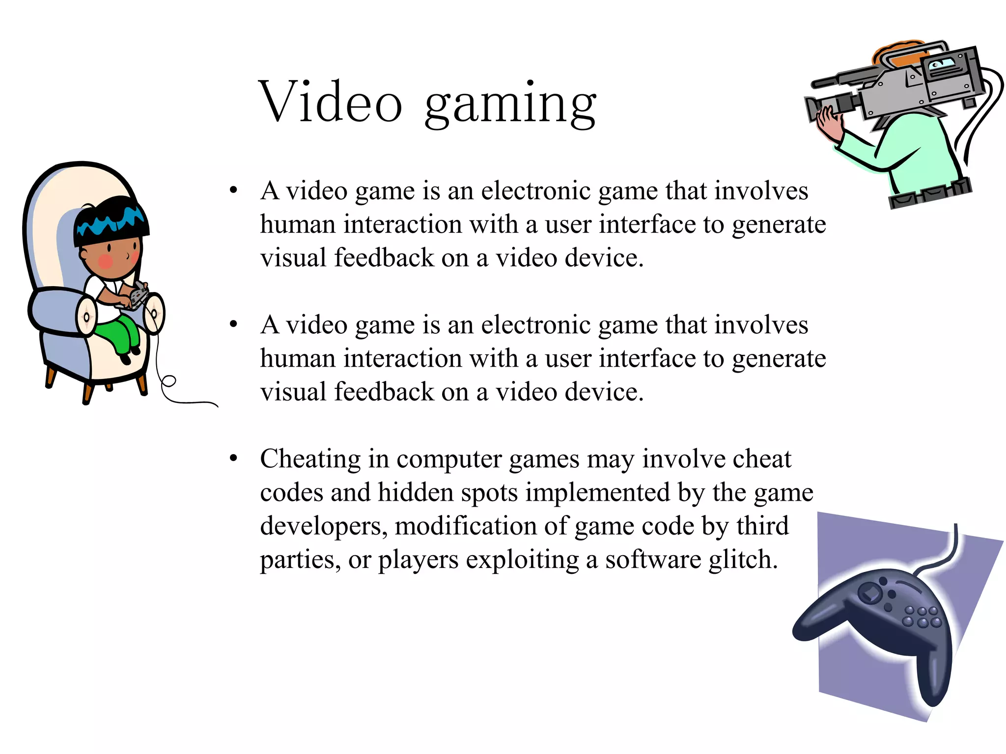 Video gaming presentation | PPTX