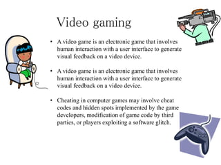 Video gaming presentation | PPTX