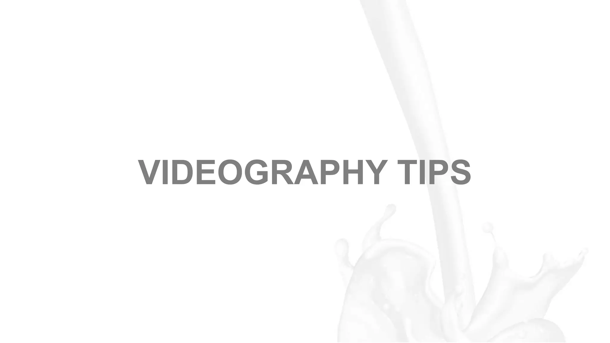 Videography Tips for Beginners 2015 | PPT