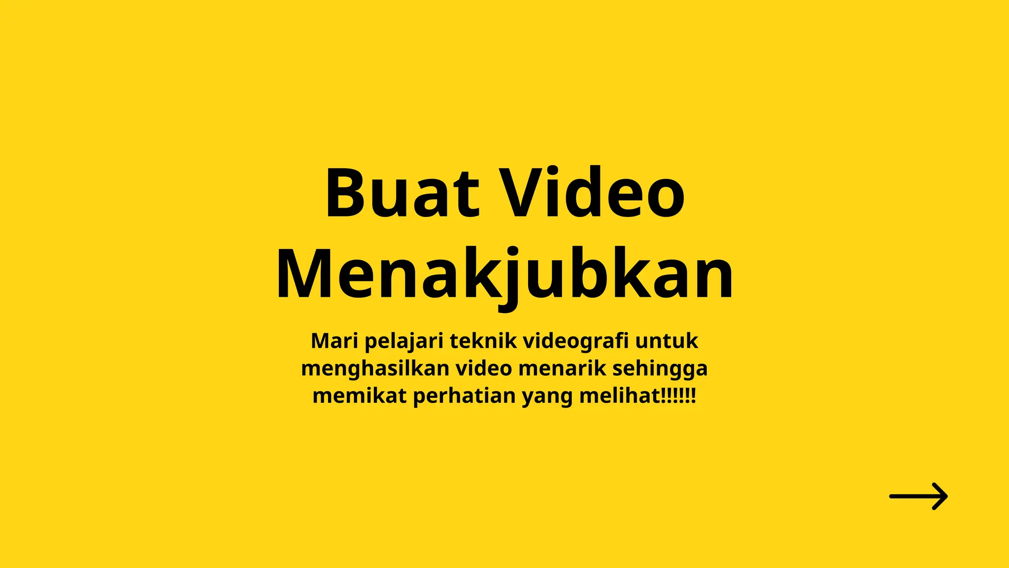 Videography Materi dasar - teknik videografi | PPTX