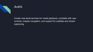 [@NaukriEngineering] Video handlings on apple platforms | PPTX