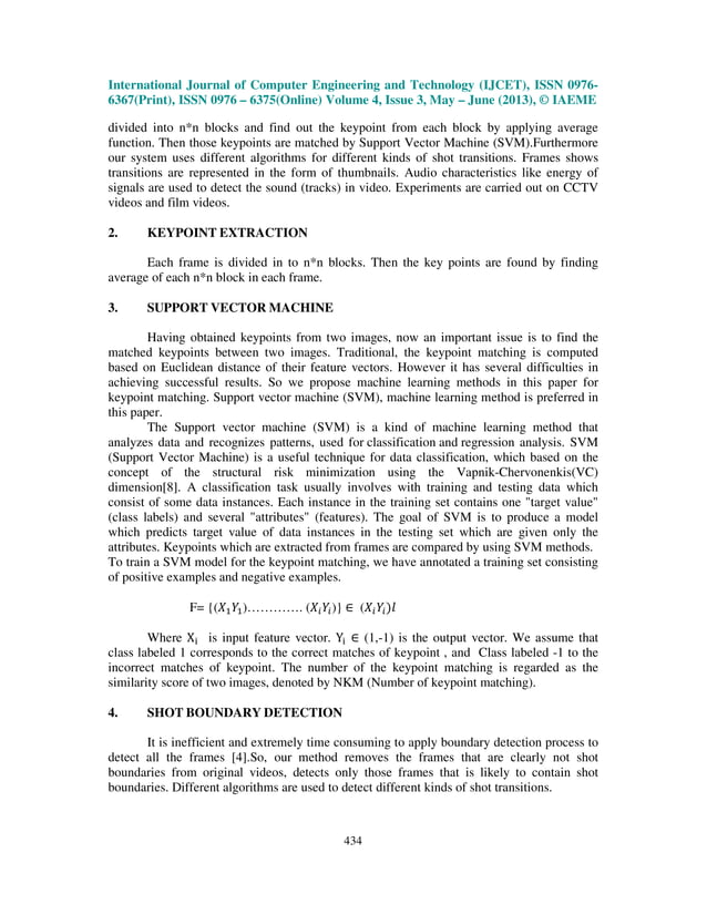 Video indexing using shot boundary detection approach and search tracks | PDF