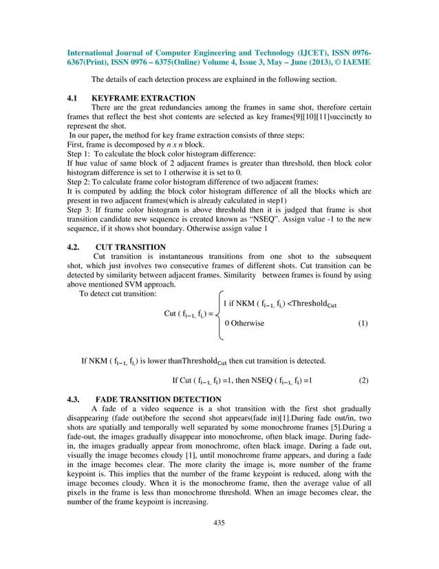Video indexing using shot boundary detection approach and search tracks | PDF