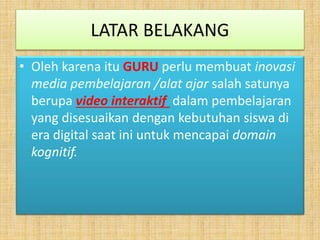 Video interaktif | PPT