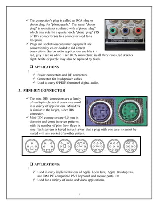 VIDEO INTERFACING AND THEIR CONNECTORS | DOCX