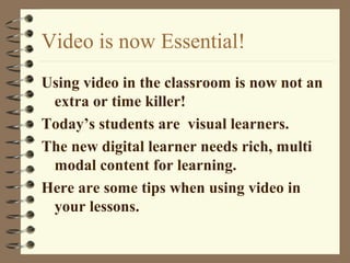 Video in the classroom | PPT