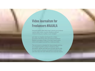 Fundamentals of Video Journalism | PPT