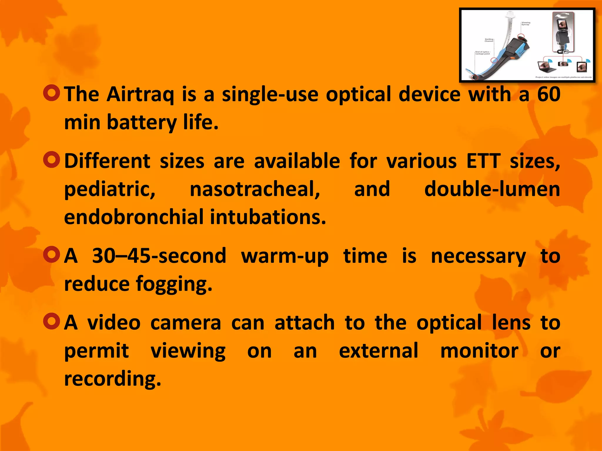 Videolaryngoscopes for tracheal intubation | PPTX