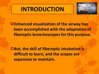 Videolaryngoscopes for tracheal intubation | PPTX