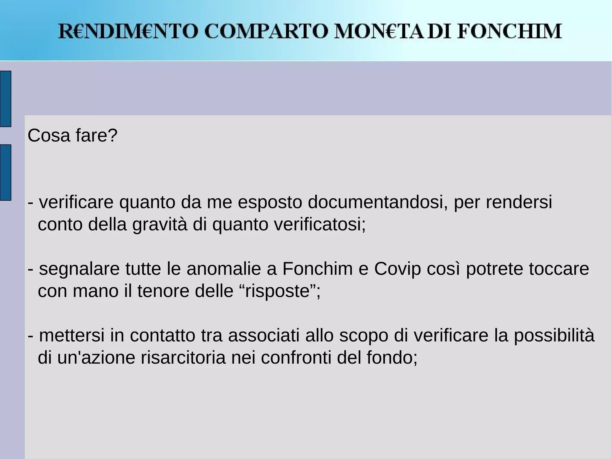 Fondo pensione Fonchim | PDF