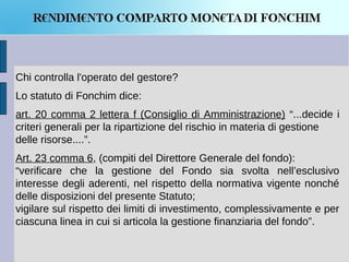 Fondo pensione Fonchim | PDF