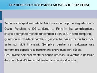 CGIL e Fonchim | PDF