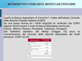 ICBPI e Fonchim | PPT