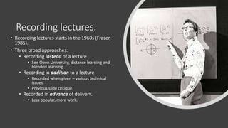 Video lectures | PPTX | Video Production | Content Production