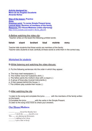 Video lesson plan | PDF