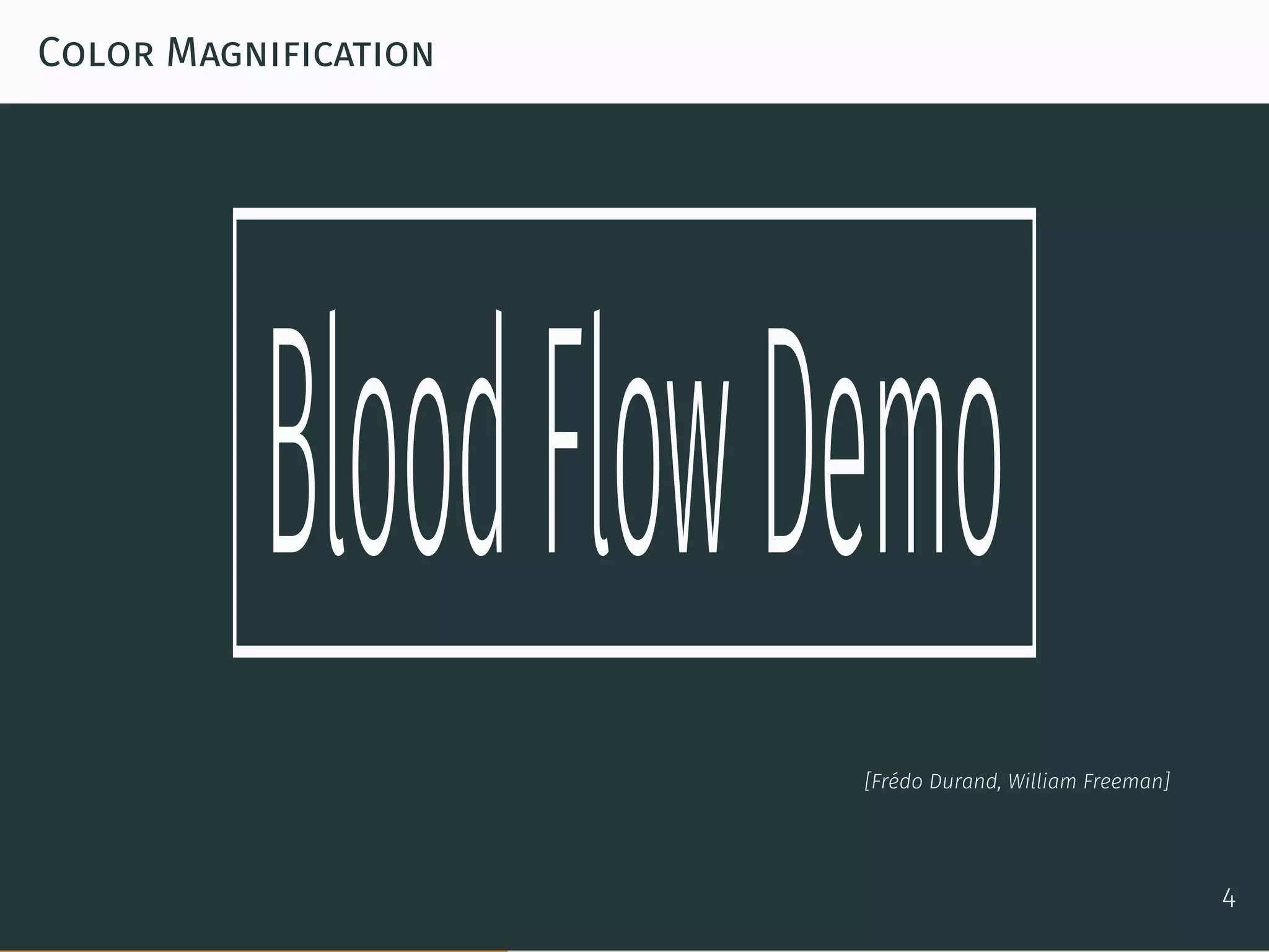 Video Magnification Analysis | PPT