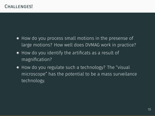 Video Magnification Analysis | PPT