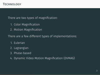 Video Magnification Analysis | PPT