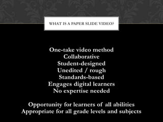Video making in the classroom ppt | PPTX | Education