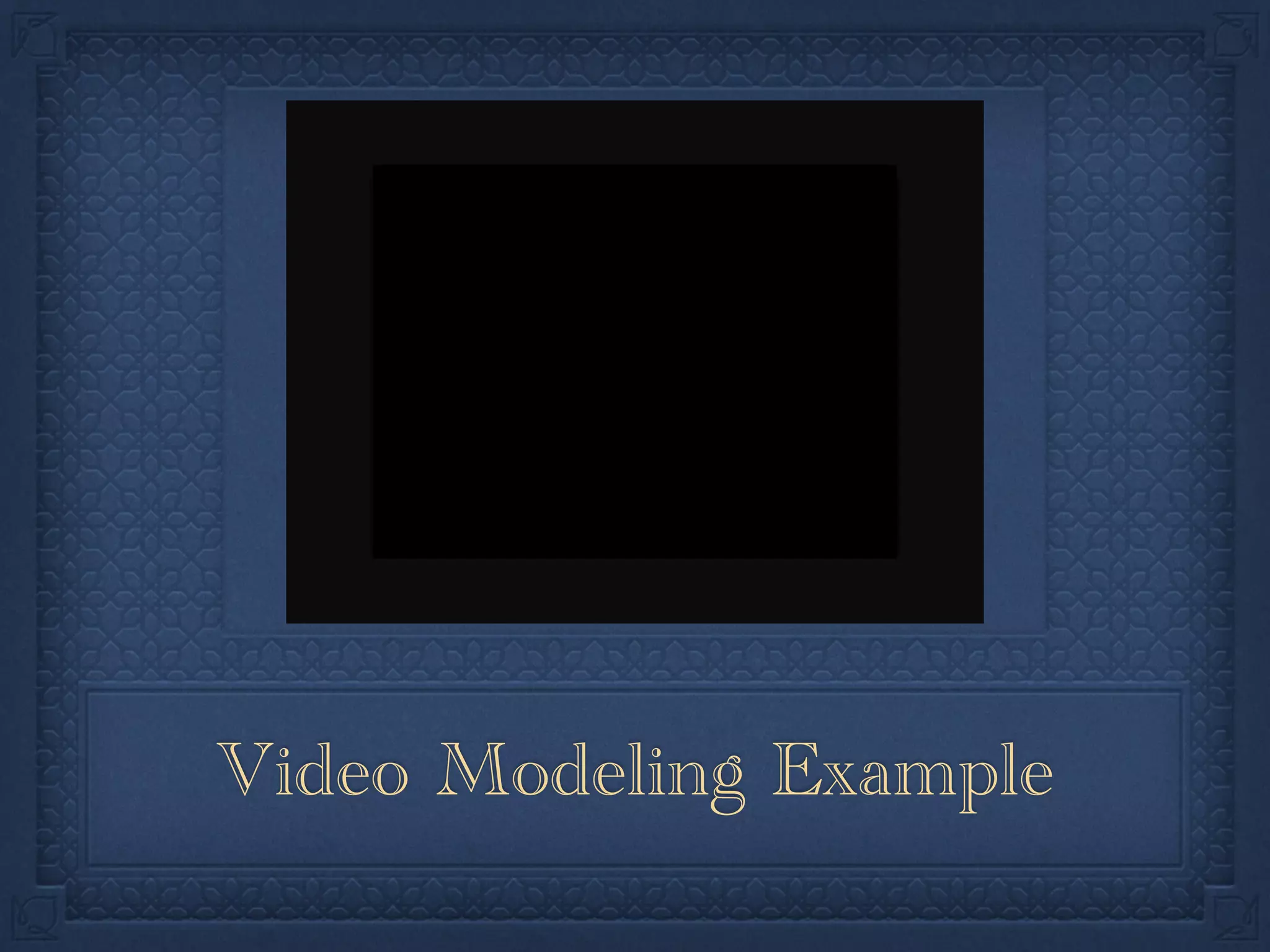 Video modeling | PDF