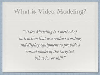 Video modeling | PDF