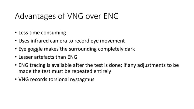 Videonystagmography.pptx | Eye and Vision Conditions | Diseases and ...