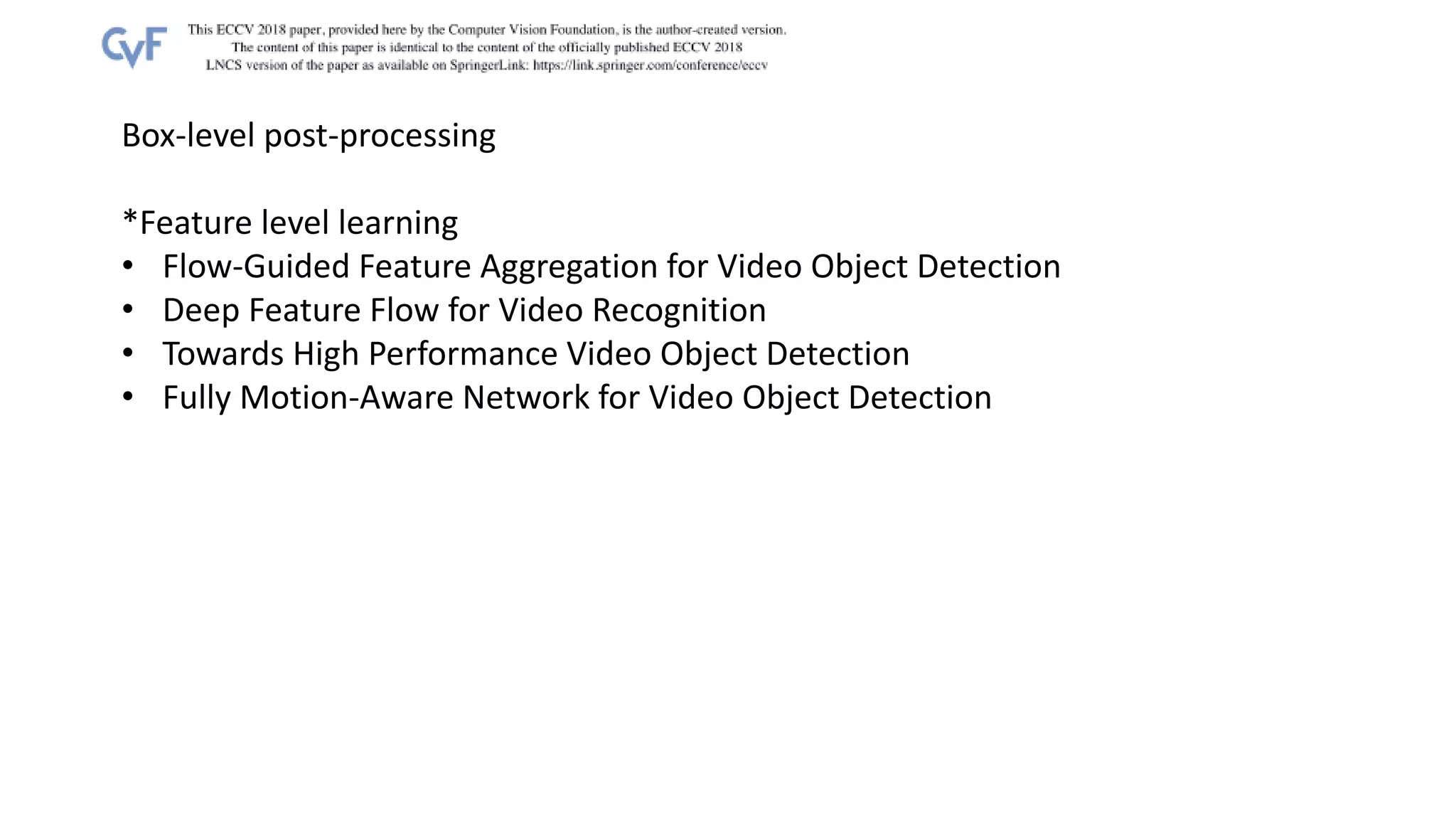 Video object detection | PPTX | Video Software | Computer Software and Applications