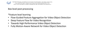 Video object detection | PPTX | Video Software | Computer Software and Applications