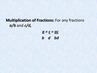 Visual Models for Fraction Operations | PPTX