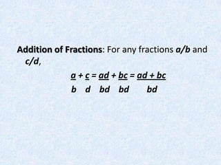 Visual Models for Fraction Operations | PPTX