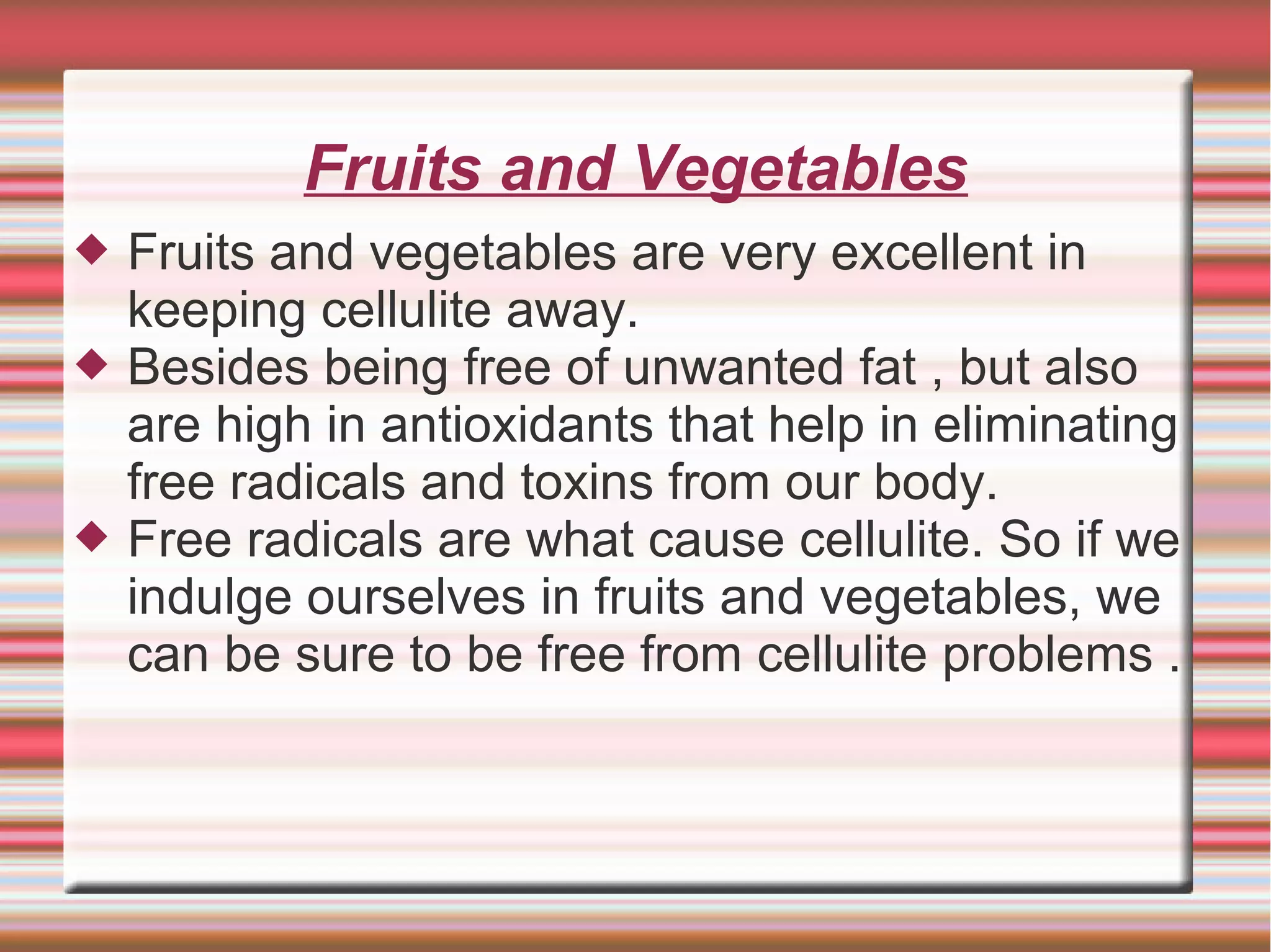 Get rid of Cellulite | PPT