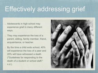 Grief Counseling in High School | PPT