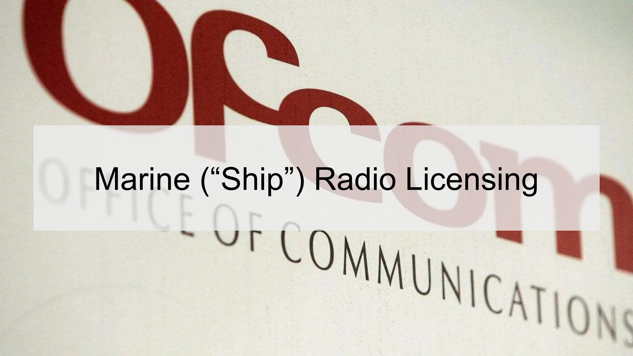 Marine Radio Explained (UK) by Radiotronics | PPTX