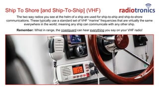Marine Radio Explained (UK) by Radiotronics | PPTX