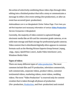 Video production | PDF