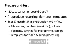 Video production basic principles | PPTX