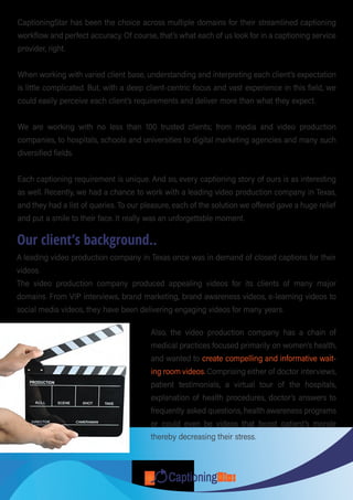 Vimeo Closed Captioning Case Study | A Video Production Company's ...