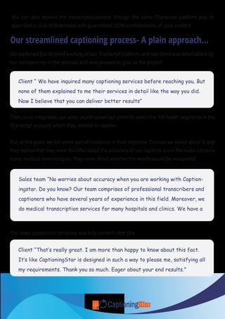 Vimeo Closed Captioning Case Study | A Video Production Company's Success Story | PDF | Video ...