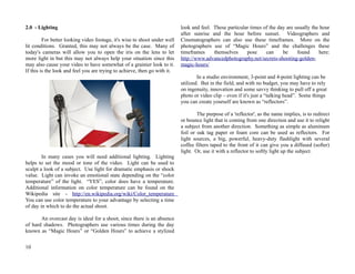 An Introduction to Video Production for Digital Media (2012) | PDF