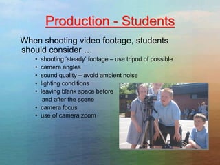 Video production process | PPTX | Video Production | Content Production