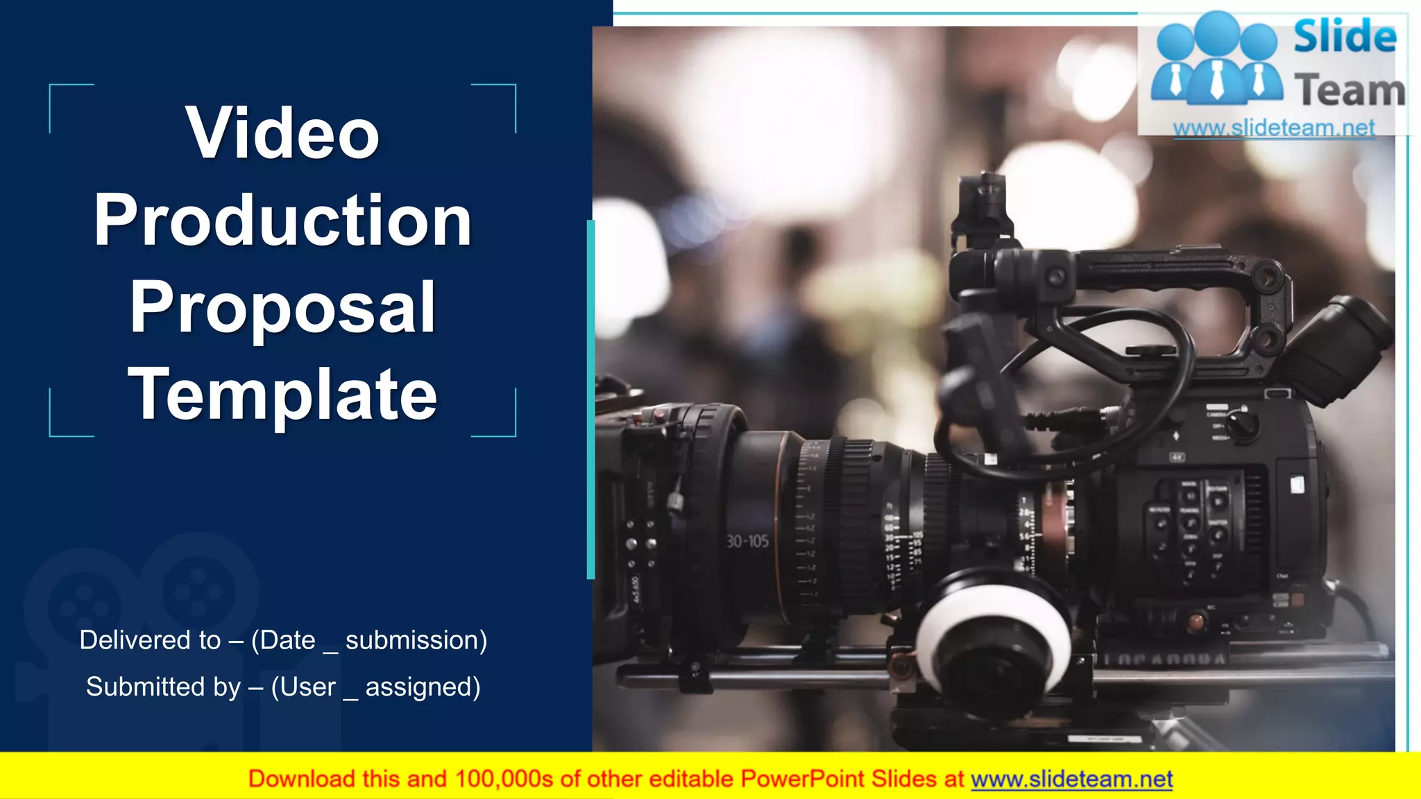 Video Production Proposal Template PowerPoint Presentation Slides | PPT
