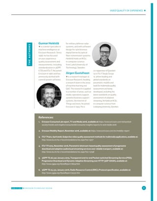 Ericsson Technology Review: Video QoE: leveraging standards to meet ...